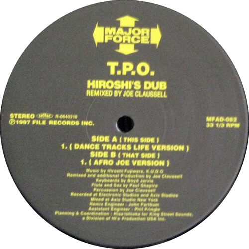 T.P.O. / Tycoon Tosh - Major Force Remixes [Is. Reco [アイレコ]]