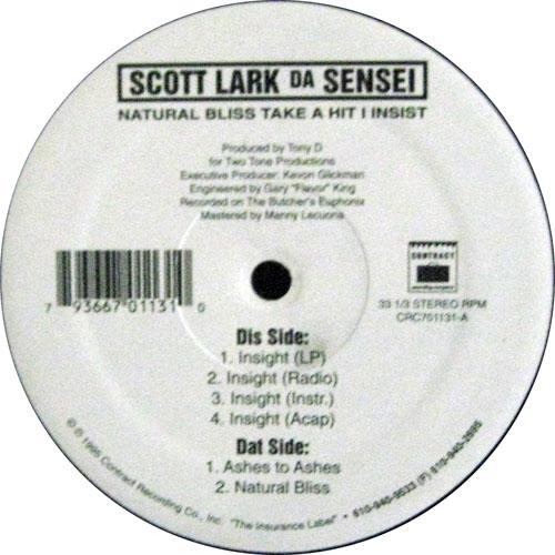Scott Lark Da Sensei - Natural Bliss Take A Hit I Insist [Is. Reco [アイレコ]]